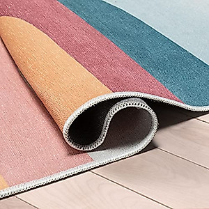 Well Woven Kaleidoscope Rainbow Multicolor 6' x 9' Apollo Kids Collection