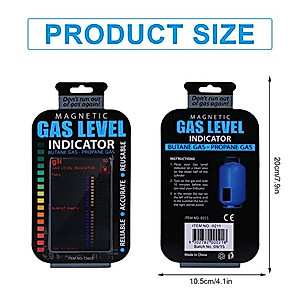 Magnetic Propane Tank Level Indicator: 6 Pack Propane Tank Sensors Propane Tank Gauge Monitor Propane Tank Gas Level Indicator Propane Gauge, for Home Kitchen Tool
