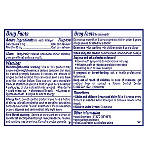 Chloraseptic Sore Throat Lozenges, Citrus, 18 Count, 1 Pack