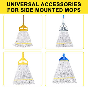 KeFanta 3 Pack Heavy Duty Commercial Mop Head Replacement,Looped End String Cotton Mop Heads,Industrial Wet Mop Refill for Floor Cleaning