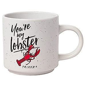 Silver Buffalo Friends How You Doin Lobster 2pk Ceramic Mug Stack, 13 Ounces