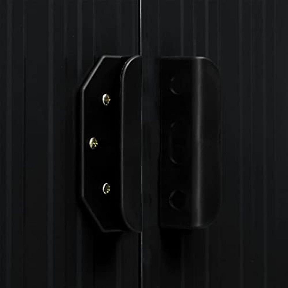 MengK Garden Shed with Sliding Doors Anthracite 129.7"x51.6"x70.1" Steel