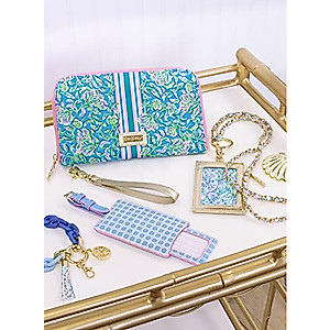 Lilly Pulitzer Travel Wallet Passport Holder, Vegan Leather Wristlet Wallet for Women, Travel Document Organizer, Chick Magnet