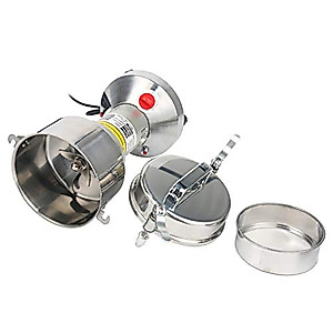 Homend High Speed 700g Electric Grain Mill Grinder Powder Machine Spice Herb Grinder 2500W 70-300 Mesh 36000RPM Stainless Steel Commercial Grade for Kitchen Herb Spice Pepper Coffee (700g)