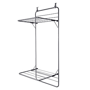 Sunbeam Steel Over the Door Towel Dryer Rack, Grey