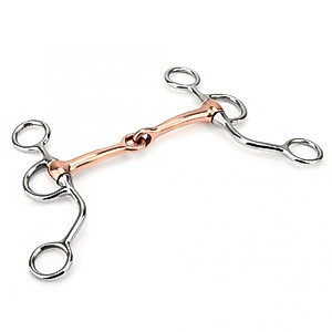 N/A Horse Chew Stainless Steel Training Bit Copper Joint Farm Animal Supplies Horse Tools