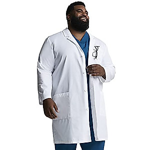 Dickies EDS Professional Men & Women Scrubs Lab Coats 40" 83403, L, White