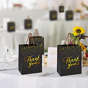 COGLARING 20Pcs Thank You Gift Bags, Return Gift Gift Bags with Handles for Party, Shopping, Wedding, Retail Bags