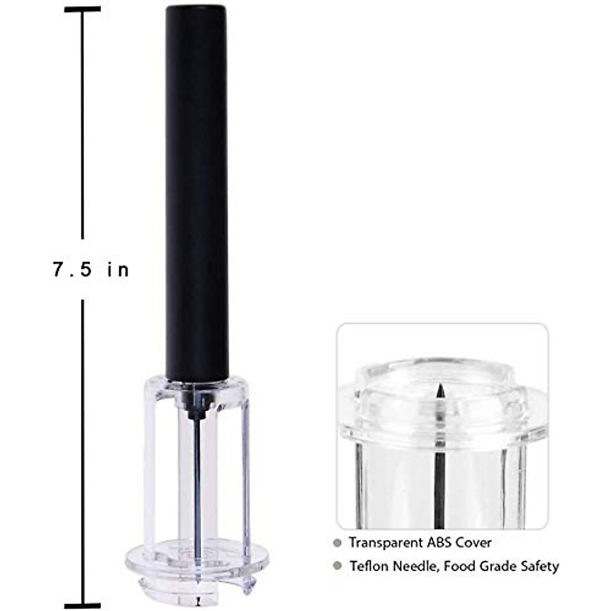 Simple Wine Opener with Foil Cutter, Air Pressure Pump Wine Bottle Opener, Easy Cork Remover Corkscrew, Gifts to Wine Lovers