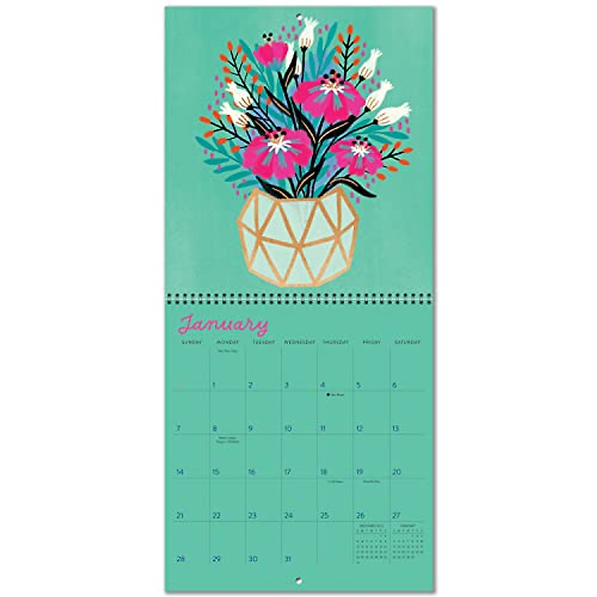 High Note 2024 Monthly Wall Calendar Planner by Jess Phoenix, 16-Month: September 2023 - December 2024, 11" x 12"