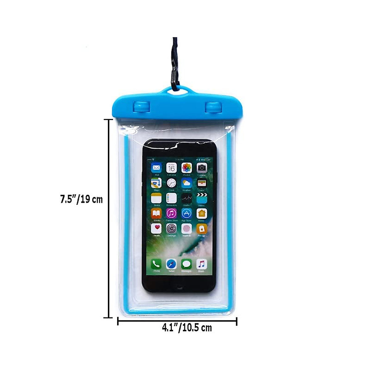 FASPLORE 2 pcs Waterproof Phone Pouch Dry Bag Pouch Tablet case Multicolor