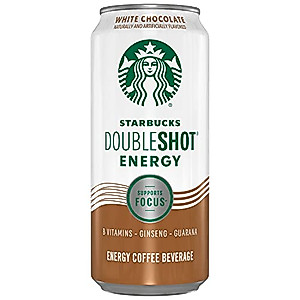 Starbucks Doubleshot Energy Drink Coffee Beverage, White Chocolate, 15 oz Cans (12 Pack) (Packaging May Vary)