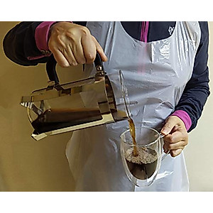 Gmark Poly Apron Individual Wrapped, Disposable PE Waterproof, Food, Cooking 100pcs GM0002