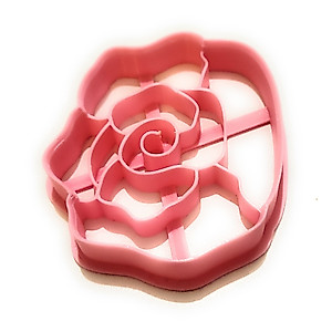 T3D Cookie Cutters Rose Flower Cookie Cutter, Suitable for Cakes Biscuit and Fondant Cookie Mold for Homemade Treats