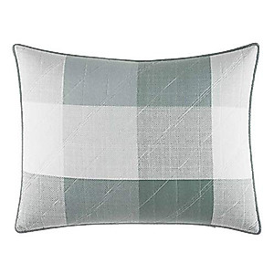 Eddie Bauer - Queen Quilt Set, Cotton Reversible Bedding with Matching Shams, Medium Weight Home Decor (Boulder Green, Queen)