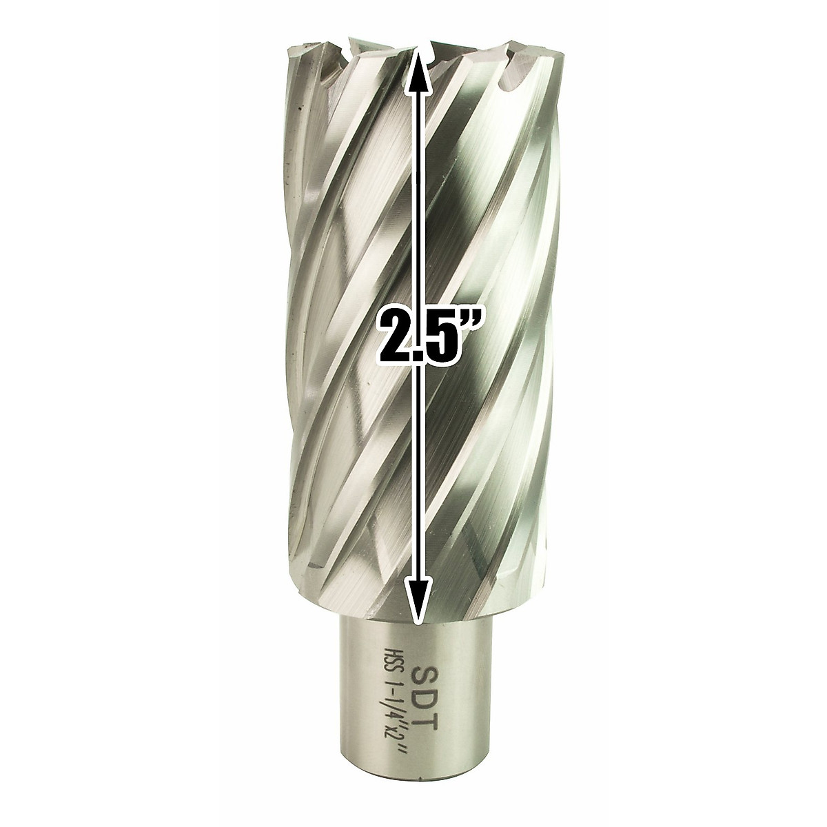 Steel Dragon Tools 1-1/4" x 2" High Speed Steel Annular Cutter with 3/4" Weldon Shank