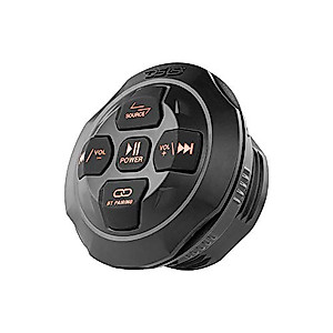 DS18 BTRC-R Marine Waterproof Universal Bluetooth Streaming Audio Receiver/Controller - Works with Android and iPhone (Round)