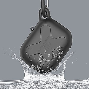 Waterproof case for Airpods Pro 2nd Generation 2022 and Airpods Pro 2019 ,Anti-Lost,Support Wireless Charging,. - Black