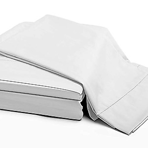 Martex Split King Sheet Set for Mattresses with Adjustable Bases, White, 5 Piece