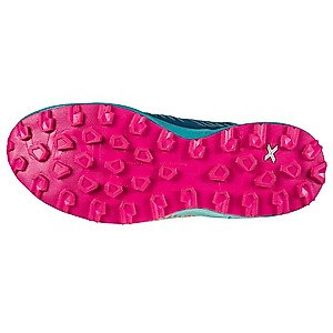 La Sportiva Cyklon Mountain Running Shoe - Women's Storm Blue/Cherry Tomato 39.5