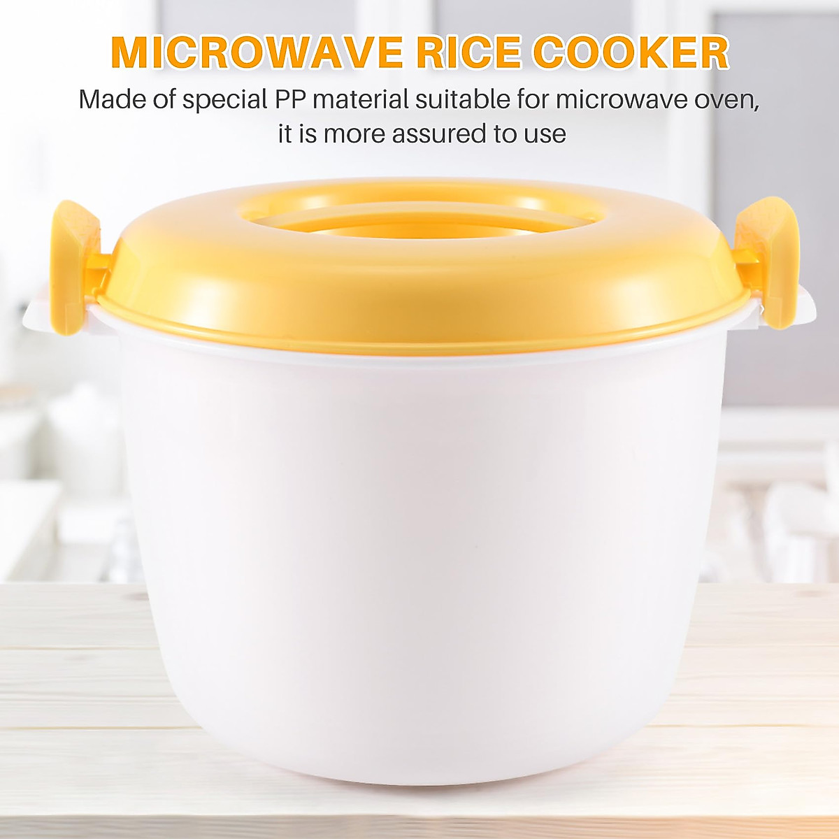 TAMOSH Portable Microwave Oven Rice Cooker Multifunctional Steamer 2800Ml Insulation Lunch Box Steaming Utensils for Microwave