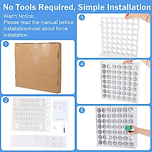 CroBlissful 3 Pcs Paint Organizer Set Paint Organizer and Paint Brush Holder 49 Holes Craft Paint Storage Rack Vertical Paint Rack 2 oz Paint Bottle Desk Stand Organizer Holding Rack for Pens