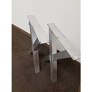 Metal Table Legs, Aluminum X-Frame Style - Any Size and Color