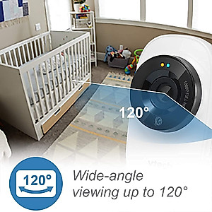 VTech RM5752 Wi-Fi 1080p HD Video Monitor with Remote Access, White (Renewed)