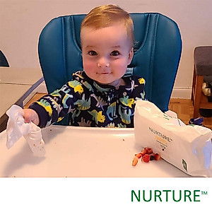 Nurture Baby Ultra Soft Premium Quality Baby Wet Wipes by BioBag, White, 960 Count, Chemical Free, Fragrance Free, Eco Friendly, Hypoallergenic