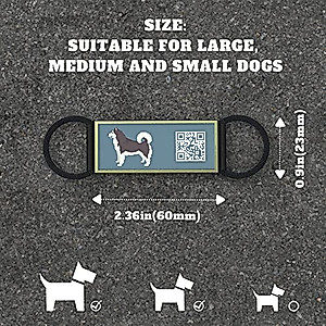 DISONTAG QR Code Dog Tags Personalized Dog Tags, Slide-On Dog ID Tag Custom Dog Pet Tags, Online Pet Page Prevent Lost/Modifiable Alaskan Malamute Alaskan Malamute Gifts