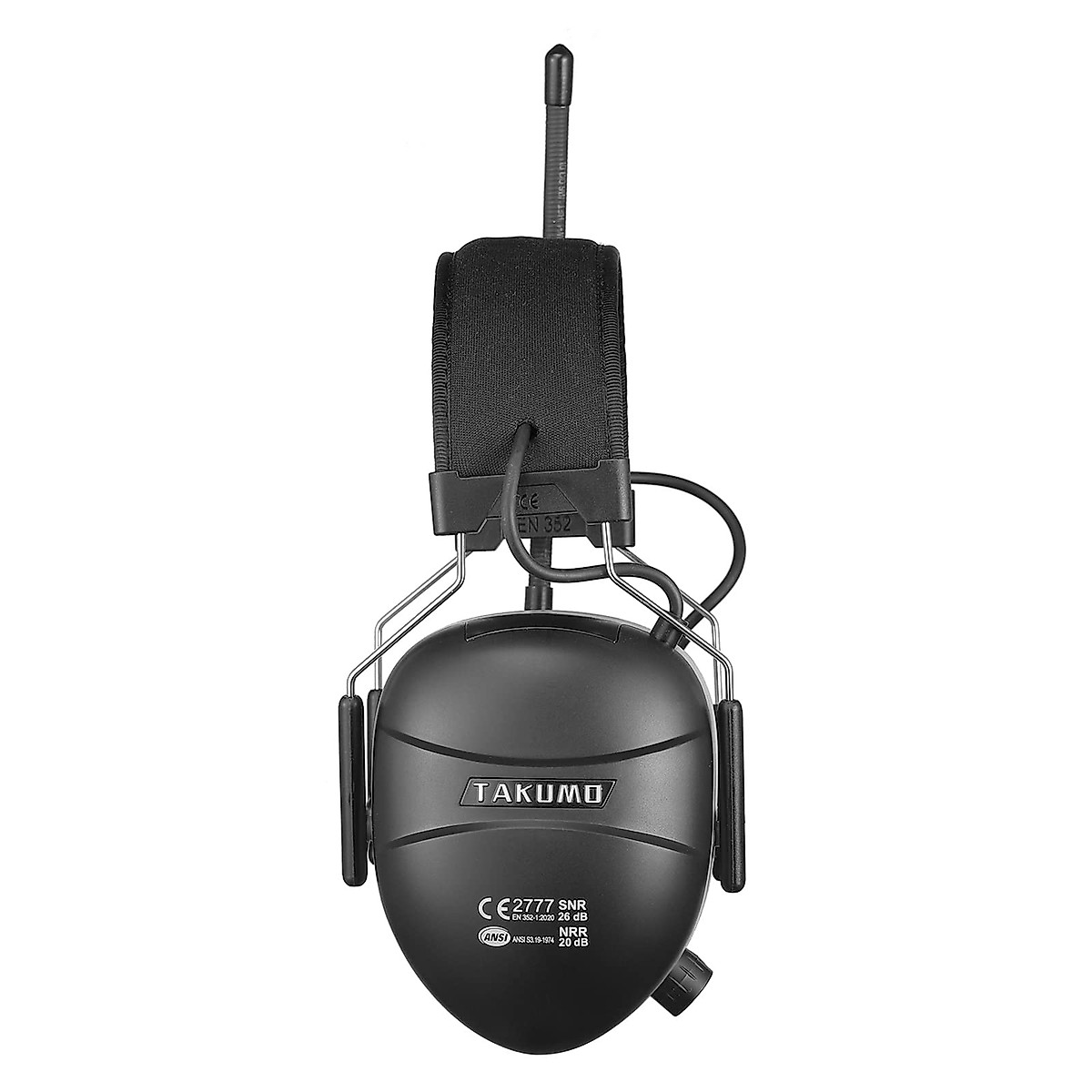 TAKUMO Bluetooth Hearing Protection Earmuffs, 26dB FM/AM Noise Reduction Headphones, Safety Defender for Ear Protection.