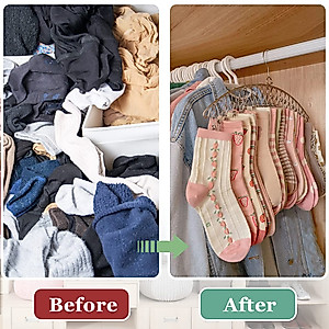 ZURLEFY 40 Clips Hat Holder Storage for Door Wall, Hat Hangers for Closet Organizer and Storage for Baseball Caps, Beanie & Accessories(26-02)