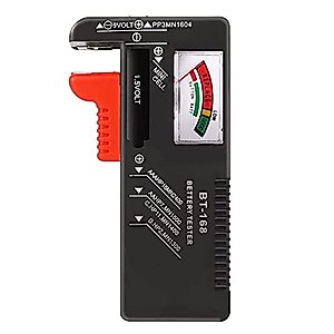 MZD8391 All-in-1 Battery Tester, Universal Battery Checker for AA AAA C D 9V 1.5V Button Cell Batteries Household Batteries (No Battery Required for Operation) (1)