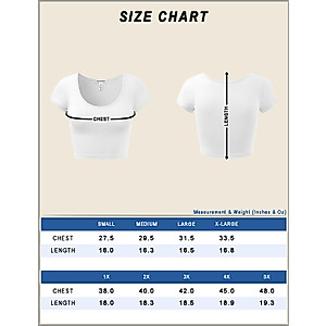 Women's Cotton Basic Scoop Neck Crop Tops Short Sleeve Tops ASHMOCHA S