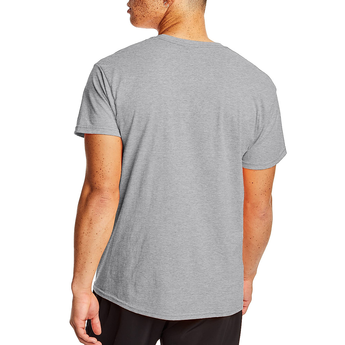 Hanes Men's 2 Pack X-Temp Performance T-Shirt, Light Steel, MEDIUM