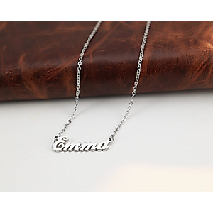 GR859C Custom Name Pendant 18K Stainless Steel Silver Women Men Birthday Gift Name for David