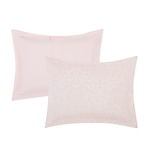 Juicy Couture – Comforter Set, Dovona Design Bed Sheets, Queen Bedding, 5 Piece Set Includes 1 Comforter, 2 Shams and 2 Decorative Pillows, Wrinkle Resistant and Anti Pilling,Pink Blush