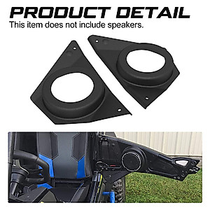 Kiwi Master Front Door Speaker Mount Panel Compatible with 2014-2023 Polaris RZR XP 1000 900 S Turbo Accessories 6.5 inch Speaker Pods Enclosure