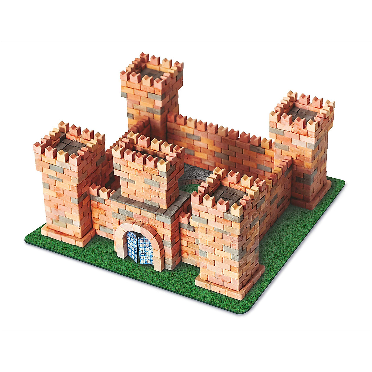 Wise Elk Toy Dragon's Castle Construction Set, Real Plaster Bricks, Gypsum Reusable Building Kit, 1080 Piece