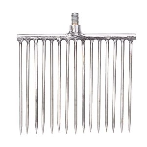 Dioche Fishing Harpoon, 103.9g Fishing Gig Stainless Steel 15 Prongs Harpoon Gig Gaff Hook Barb Fish Spear Outdoor Fishing Tackle for Fish Salmon