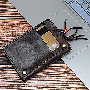 Genuine Leather Keychain Key Case,MoreChioce Card Holder Wallet Cowhide Leather Smart Keychain Protector Cover Key Organizer Card Case with 6 Hooks and Zipper,Coffee Color