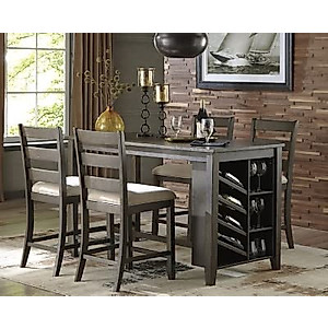 Signature Design by Ashley Rokane Upholstered 24.75" Counter Height Bar Stool, 2 Count, Brown