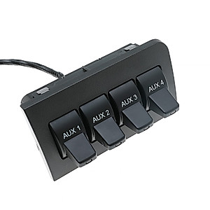 in-Dash Upfitter Switch Kit for Ford F250 F350 F450 F550 Super Duty 2008 2009 2010 Replace 9C3Z14A303A 9C3Z-14A303-A AL3Z-13D730-AA AL3Z13D730AA