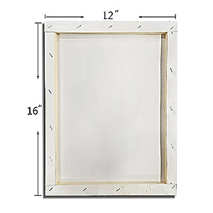 Highland Cow Canvas Wall Art Black and White Animal Print Pictures Highland Cattle Photo Framed Farmhouse Painting 12x16 inches for Home Decor