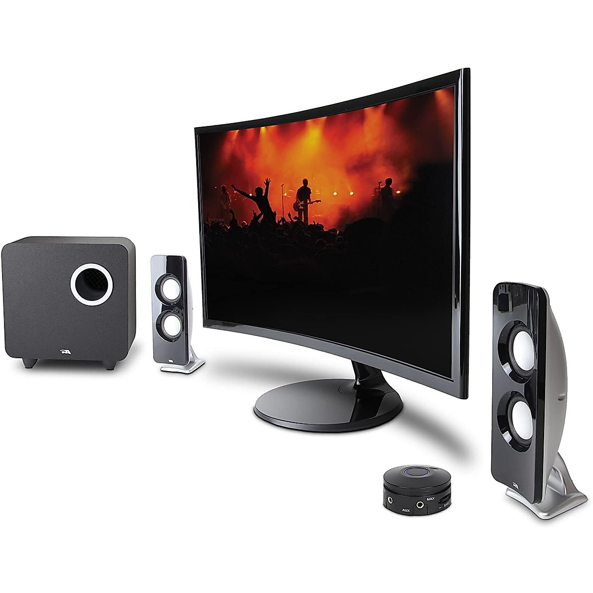 Cyber Acoustics CA-3610 2.1 Multimedia Speaker System with Subwoofer, Perfect Computer Speakers for PC or Mac, Great for Music, Movies, and Gaming