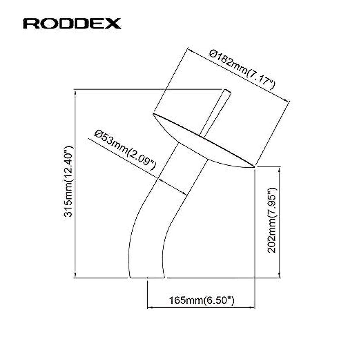 RODDEX Waterfall Bathroom Faucet Glass Single Handle Solid Brass Basin Lavatory Vessel Sink Vanity Faucet, Tall, Oil Rubbed Bronze …