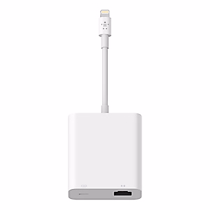 Belkin Ethernet & Power Adapter W/ Lightning Connector - Dual Port Ethernet Splitter for Apple iPad Pro, iPad Mini, iPad Air & iPhone Charger - 480 Mbps Ethernet speeds & 12W Power Delivery