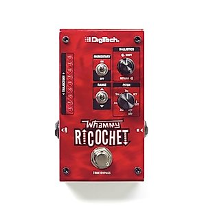 DigiTech Mini Pitch Acoustic Guitar Effect Pedal, Red (Whammy Ricochet)