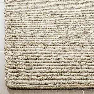 Safavieh Natural Fiber Collection 10' x 14' Ivory NF750A Handmade Farmhouse Premium Jute Area Rug