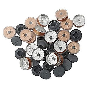 HighFree 20 mm Vial Crimper Manual Sealer Hand Sealing Machine with 10 Set of 10ml Vials + Stopper + Caps, Hand held Capping Machine Bottle Capper Machine